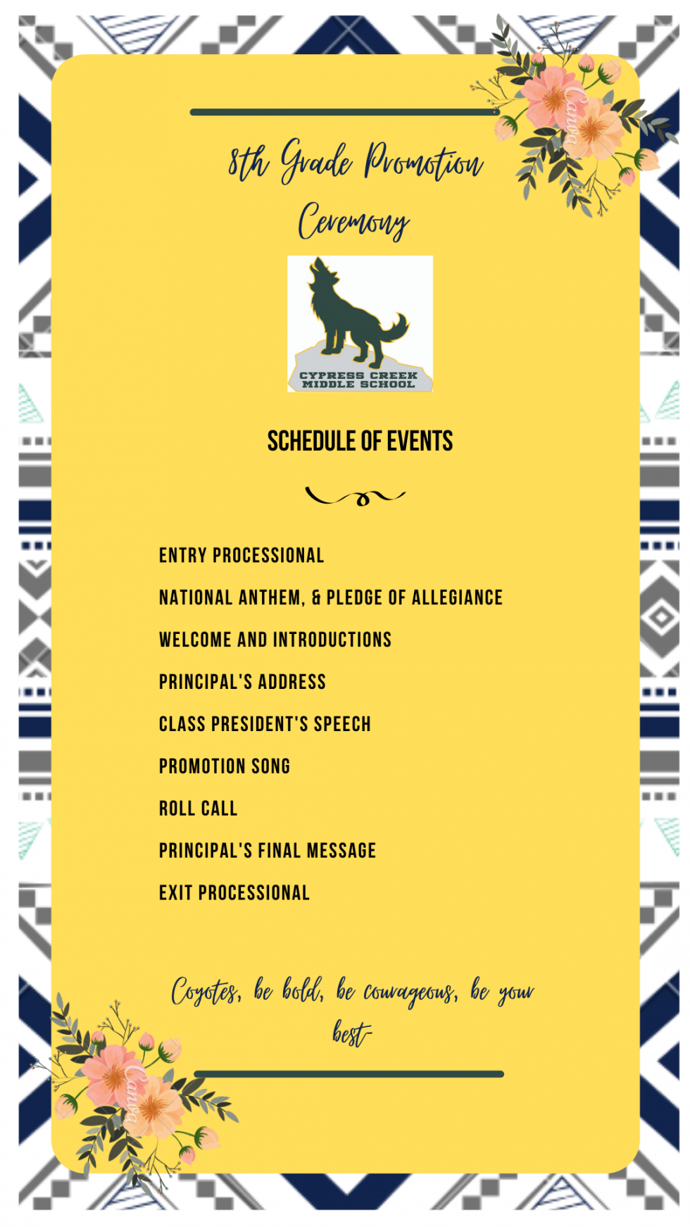 8th Grade Promotion Ceremony | Cypress Creek Middle School